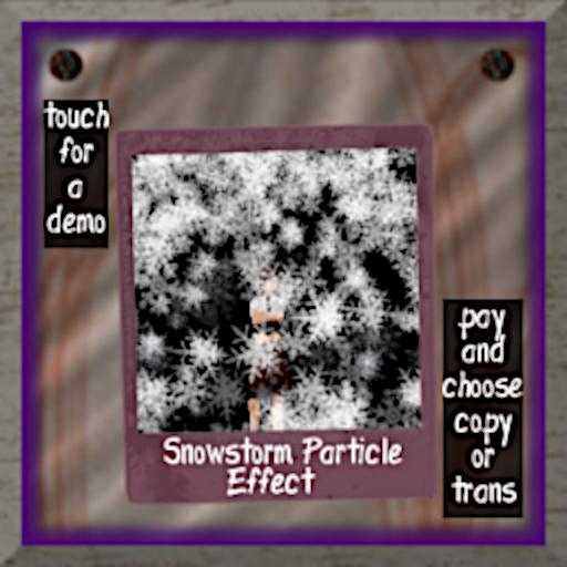 Second Life Marketplace Snowstorm Particle Effect